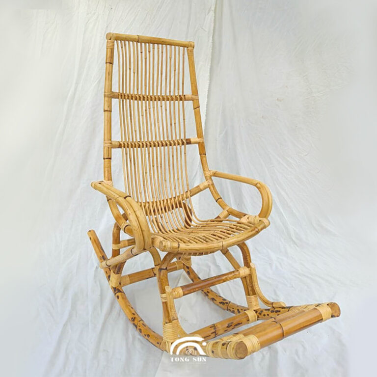 White Rattan Rocking Chair (Double Handle) | Tong Sun Rattan and Wood ...